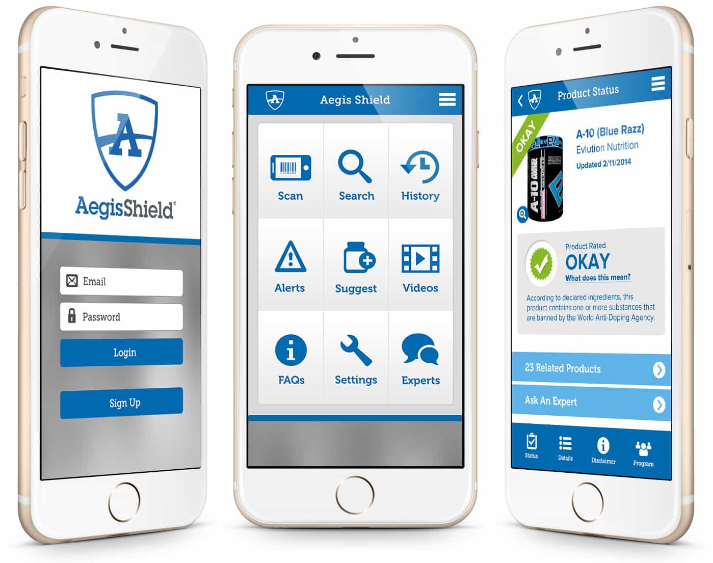 Aegis Shield | Mobile App | Web Design | Darkstar Digital
